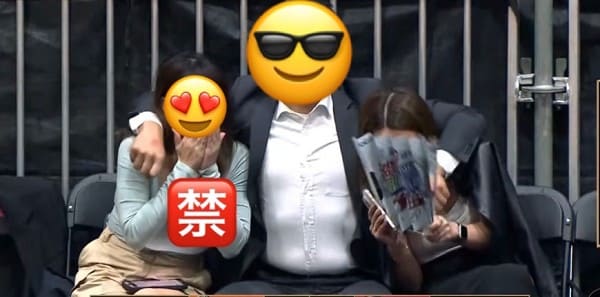 Basketball top5 - PLG收視率炸裂！西裝哥一次玩兩個 摸頭藍衣雪乳妹+爽貼高冷皮衣妹